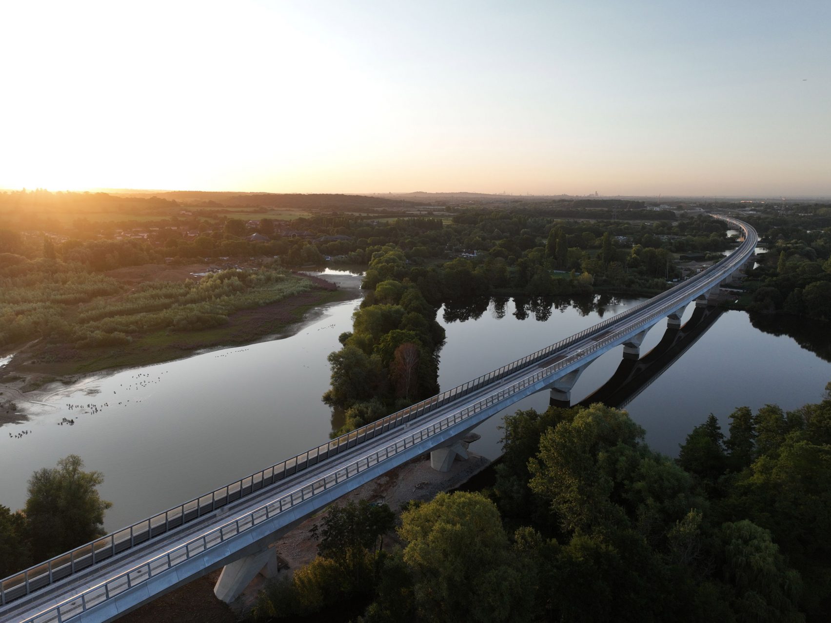 UK's longest railway bridge reaches completion for HS2 in Colne Valley