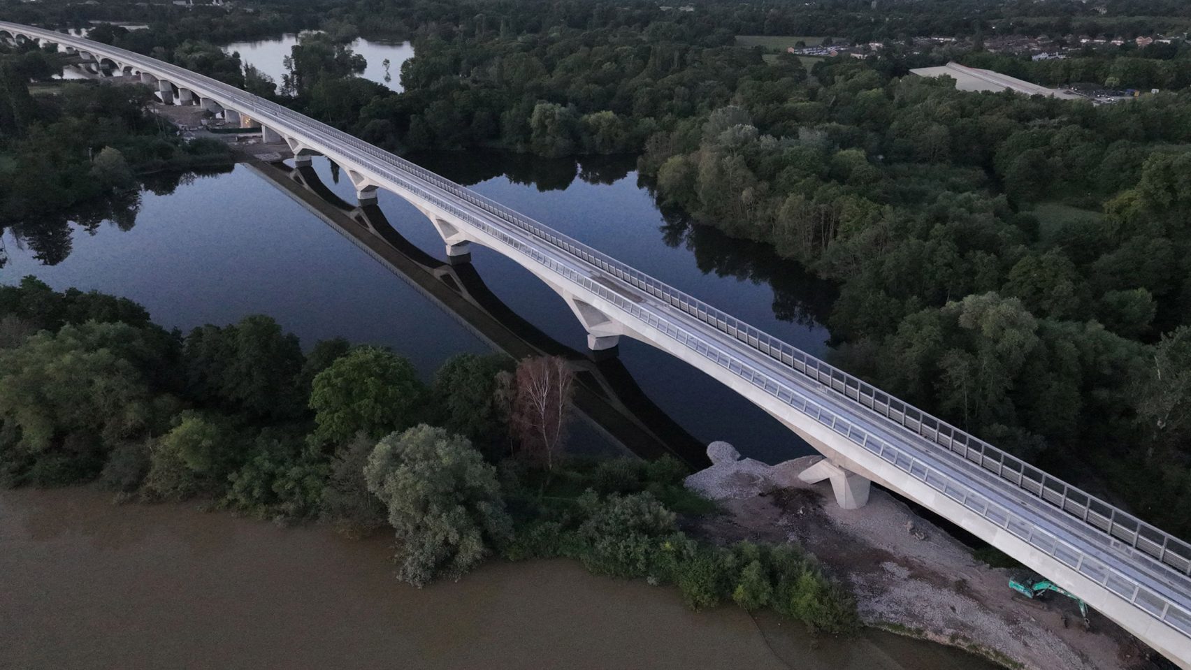 UK's longest railway bridge reaches completion for HS2 in Colne Valley