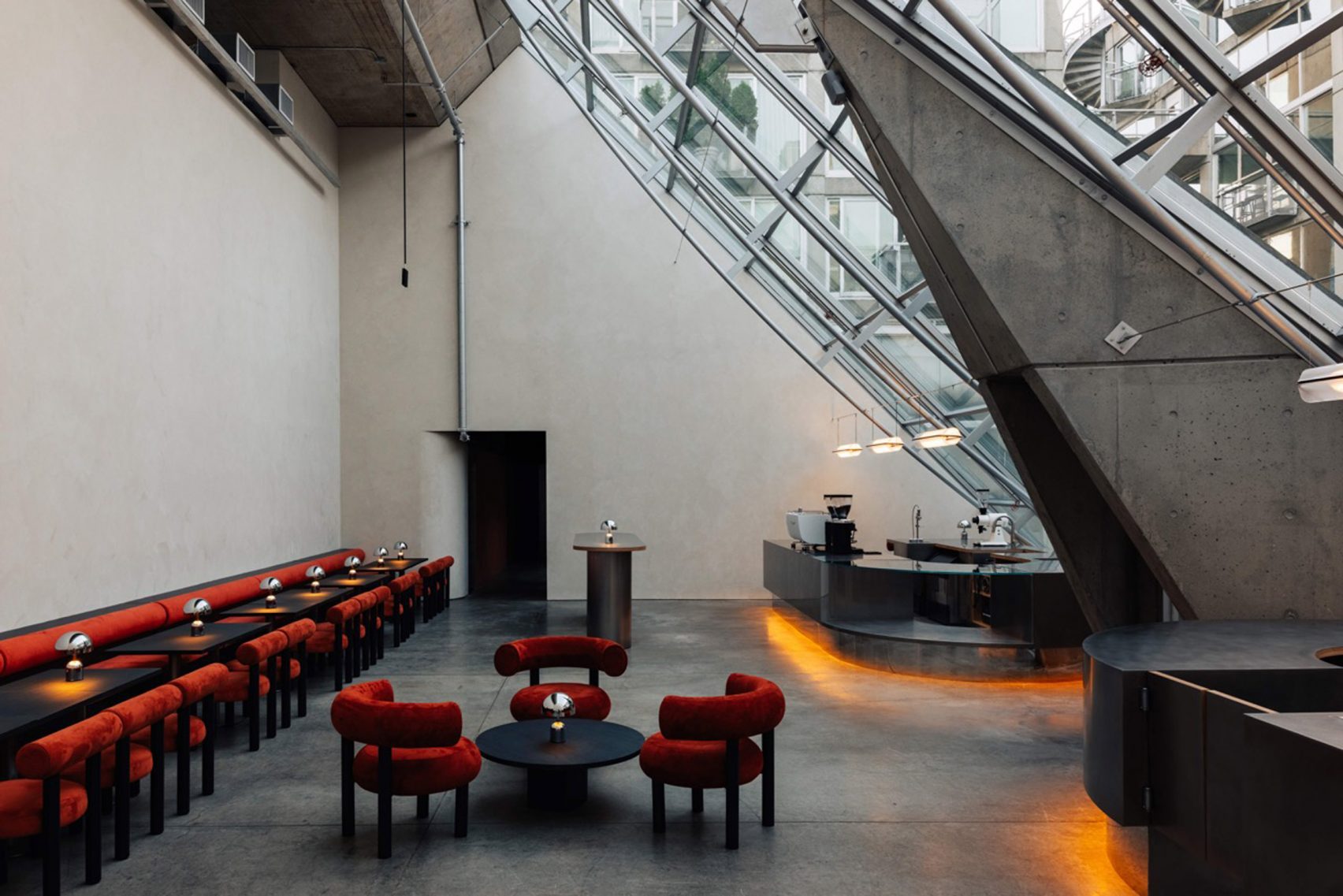 SML Studio Architecture creates cafe inside Vancouver's Waterfall Building