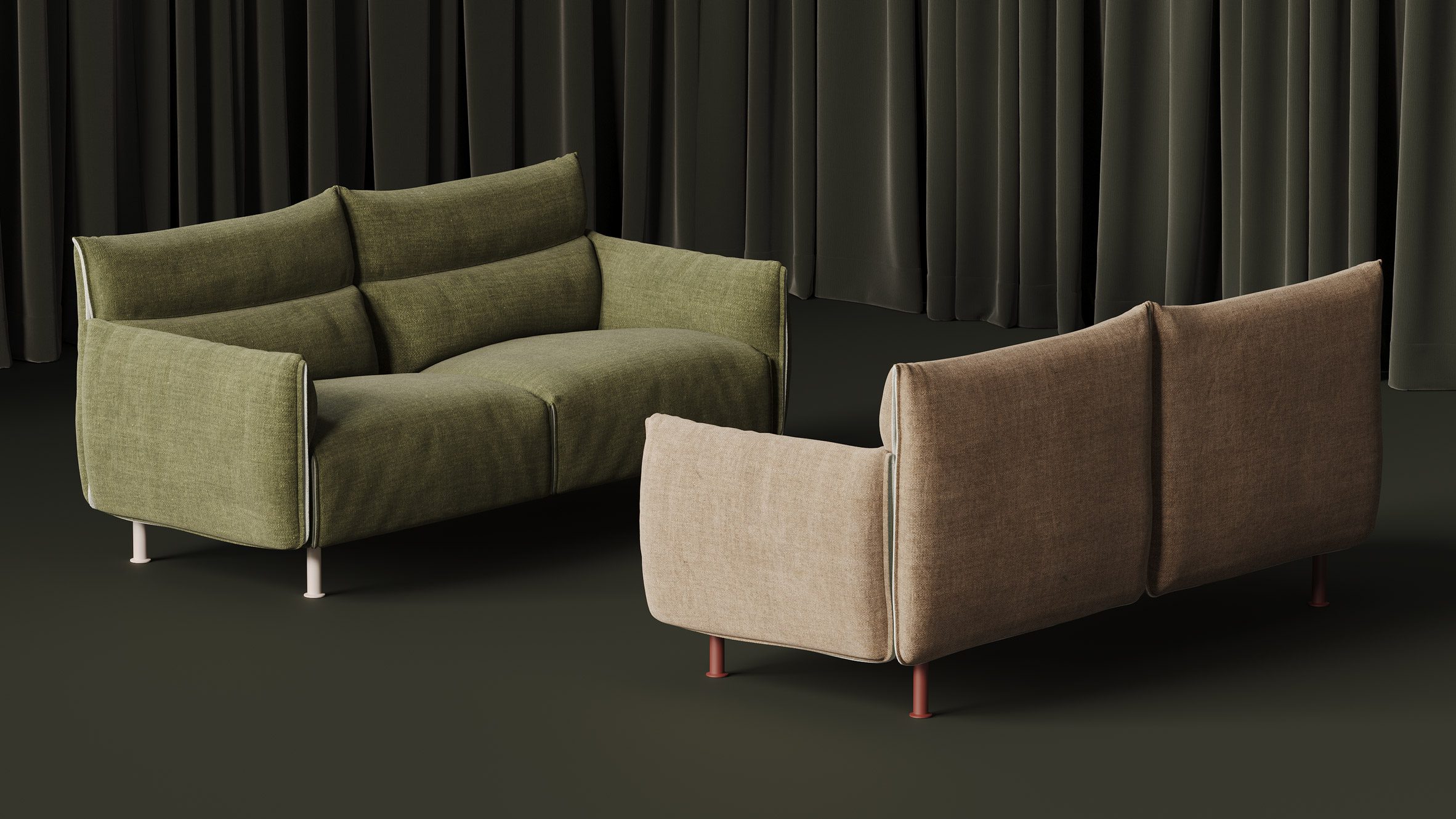 Pearson Lloyd designs high-backed Hug sofa to "deliver the right posture"