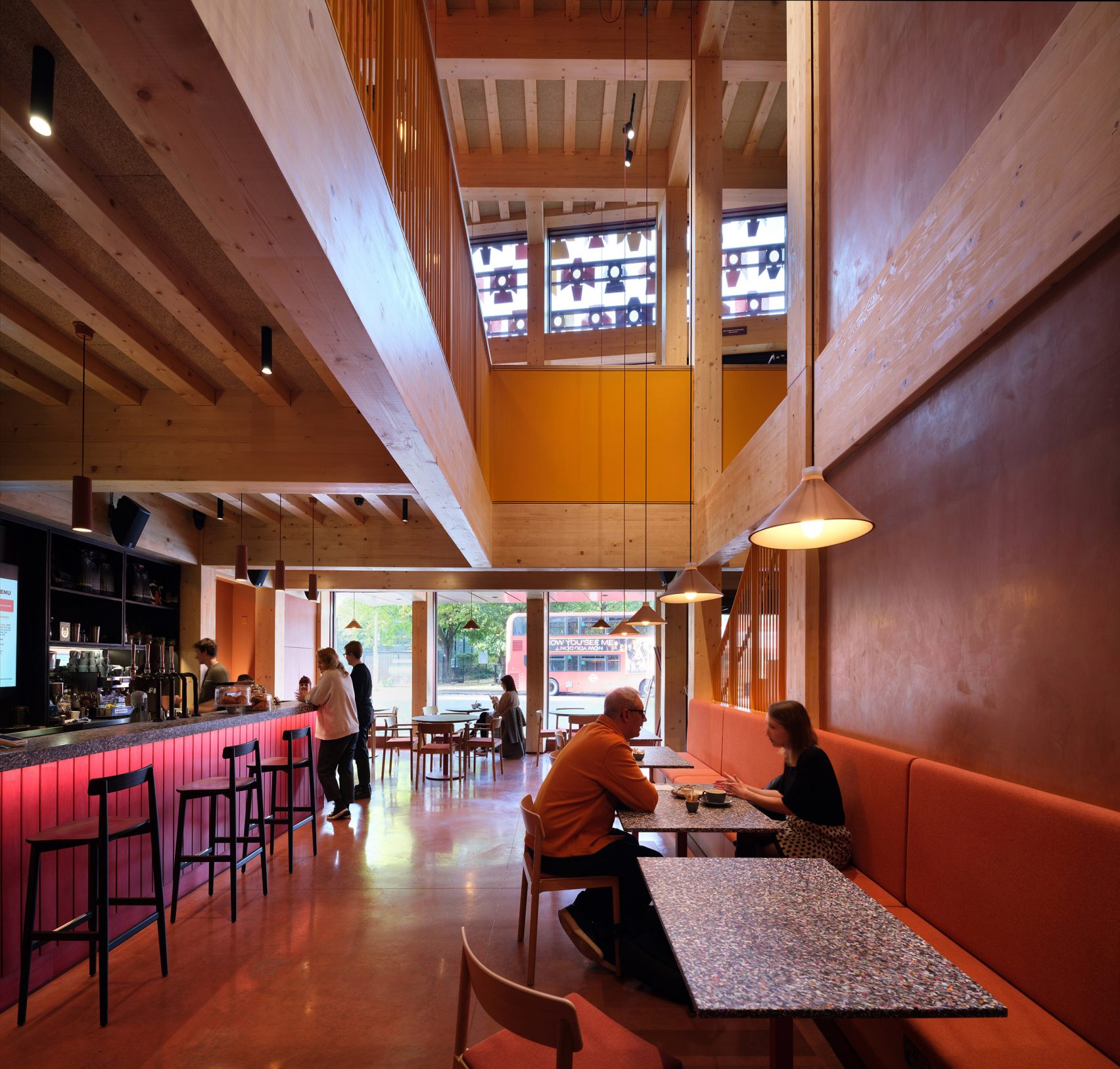 Haworth Tompkins clads The Old Vic extension in recycled spotlights