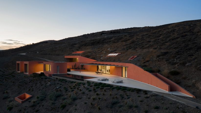 Ateno Architecture Studio sinks Olen resort into Greek cliff edge