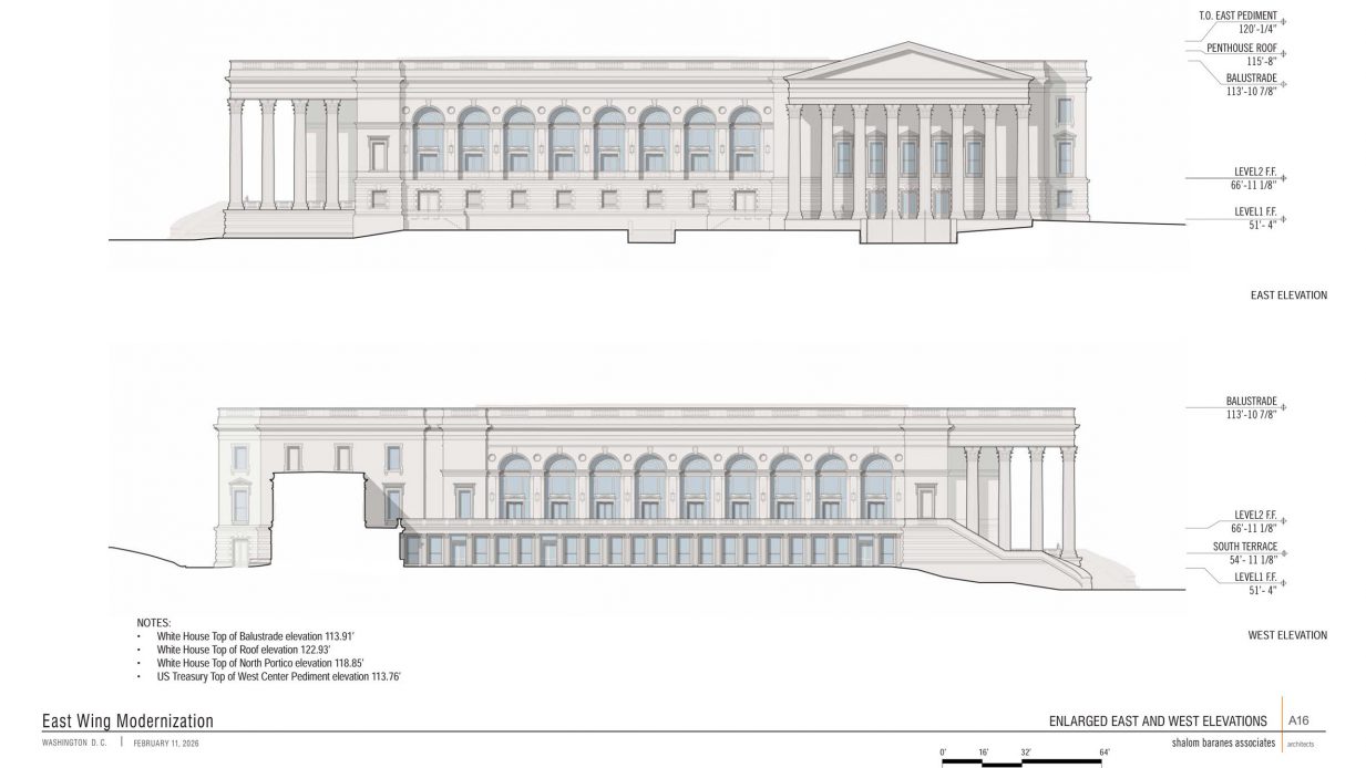 Detailed drawings of White House ballroom released