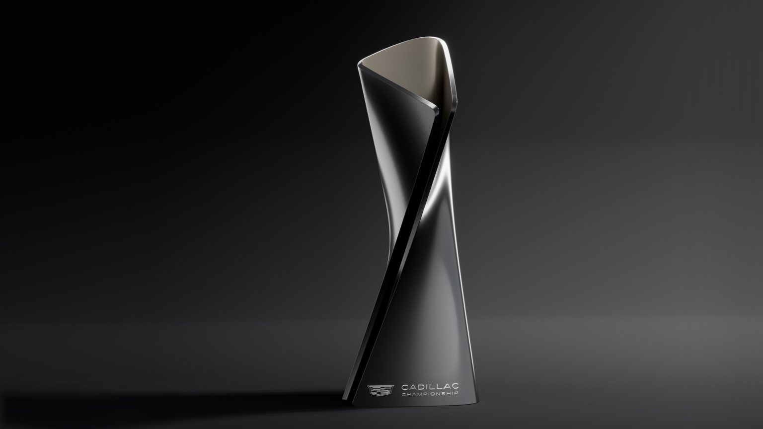 Cadillac Championship trophy evokes golf swing