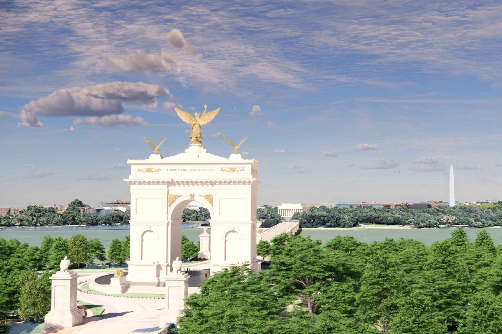 Trump officials reveal designs of triumphal arch in Washington, DC