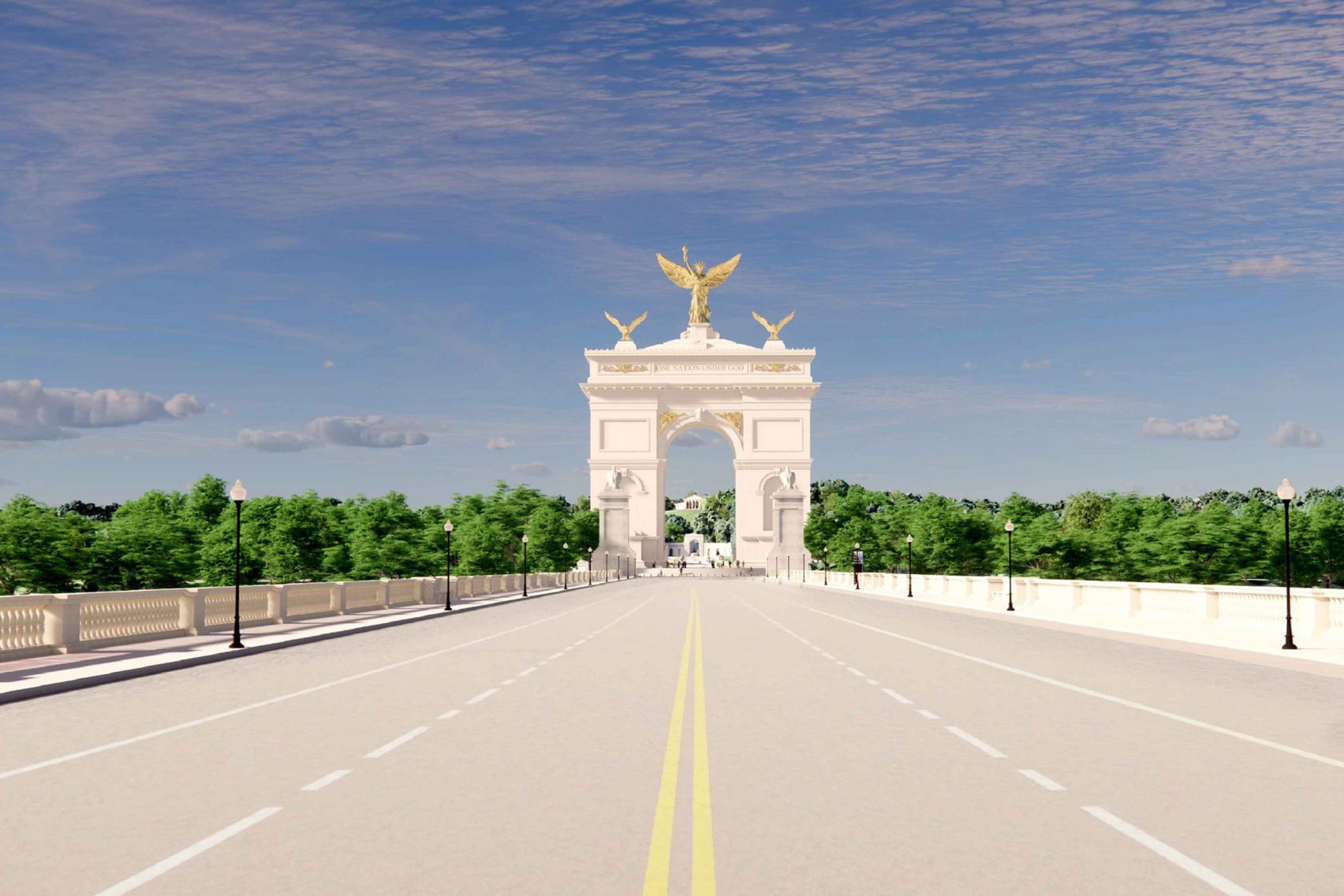 Trump officials reveal designs of triumphal arch in Washington, DC
