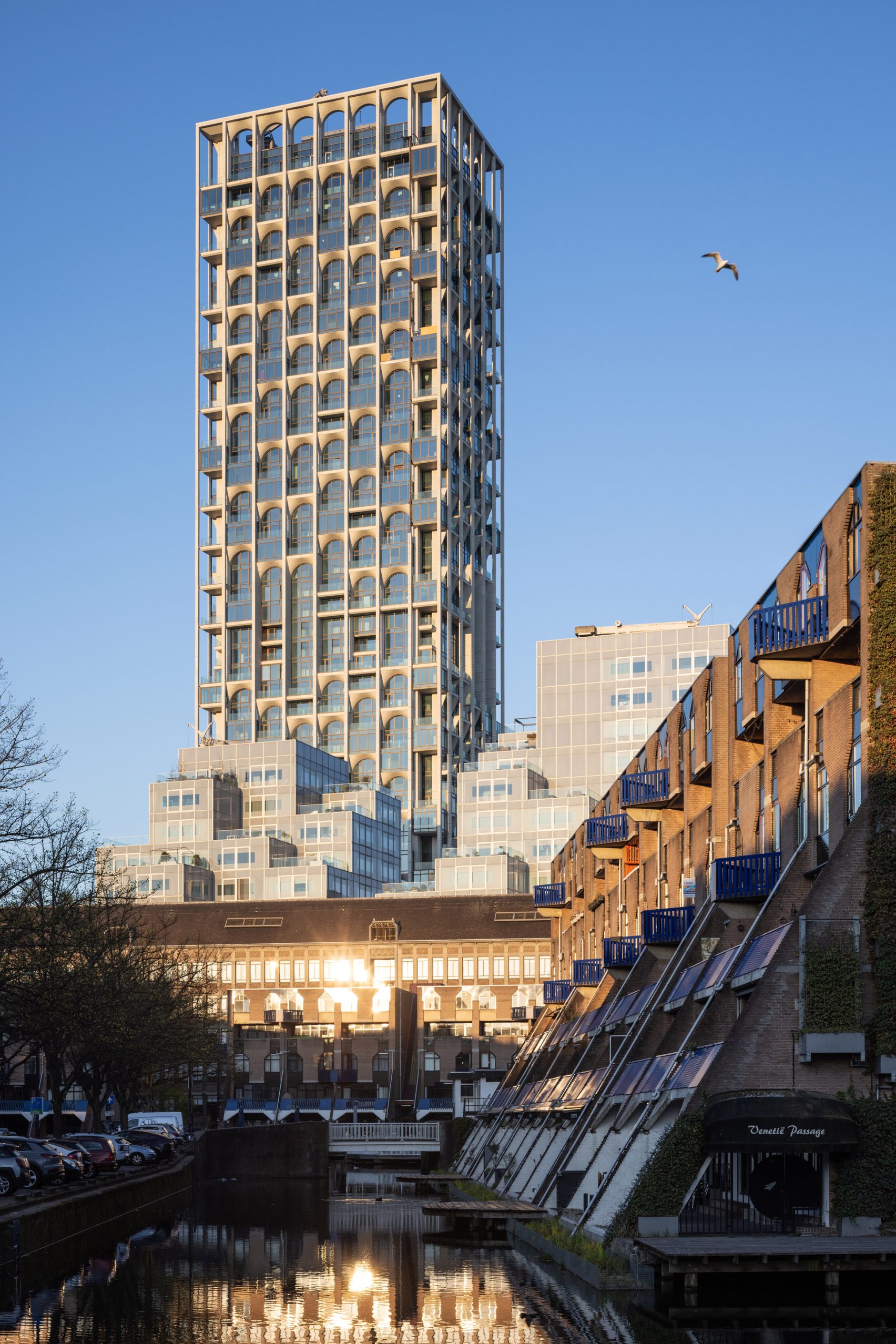 ODA skyscraper nears completion atop old post office in Rotterdam