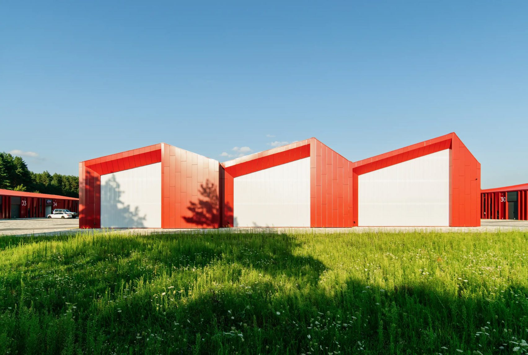 Sweeping red roofs top Prostir Business Hub in Ukraine