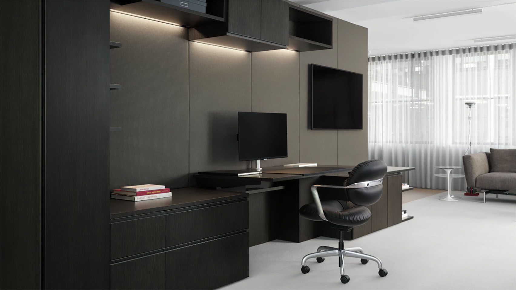 Konzert office furniture system by Paolo Dell'Elce for Knoll
