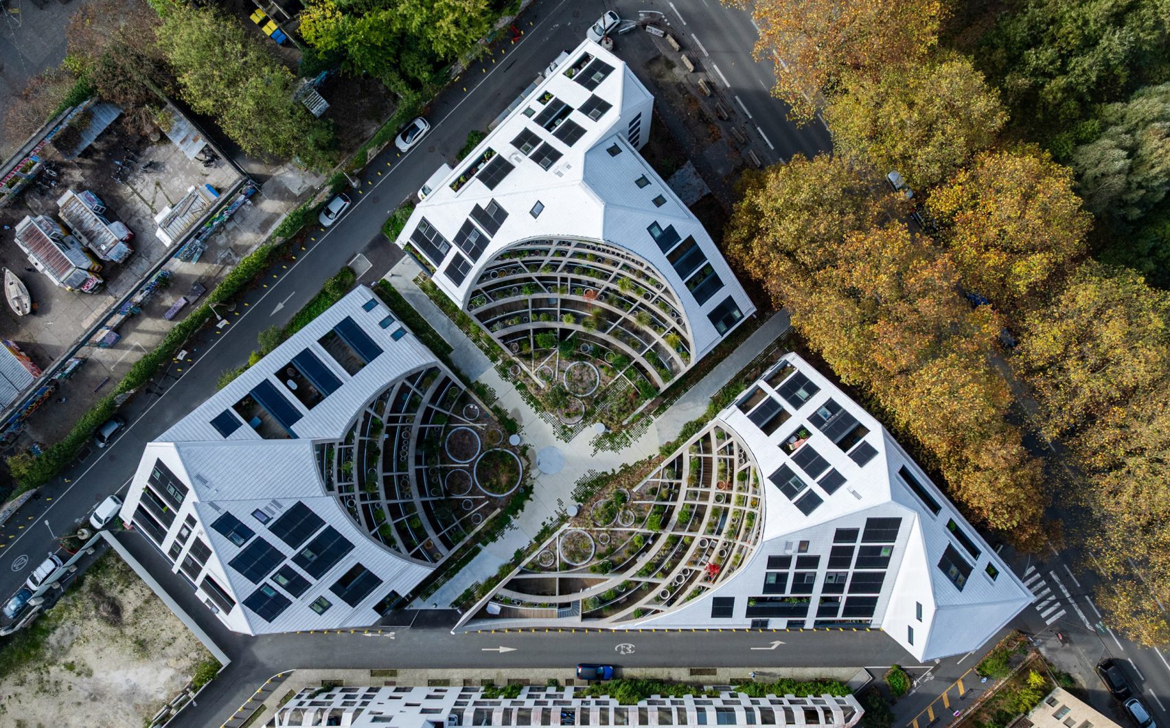 Plant pots animate La Vallée Verte housing by MVRDV