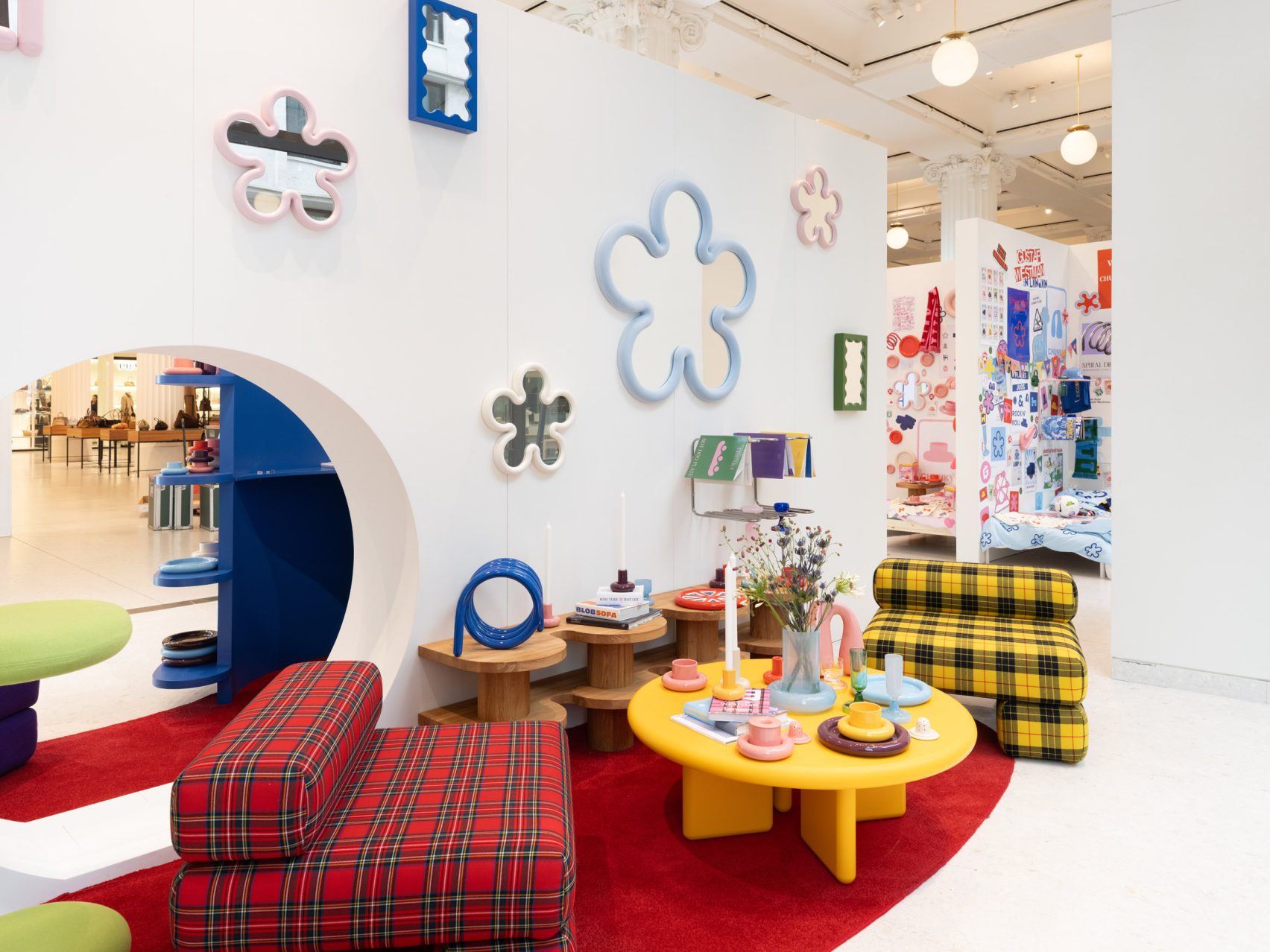 Gustaf Westman creates colourful rooms for Selfridges pop-up