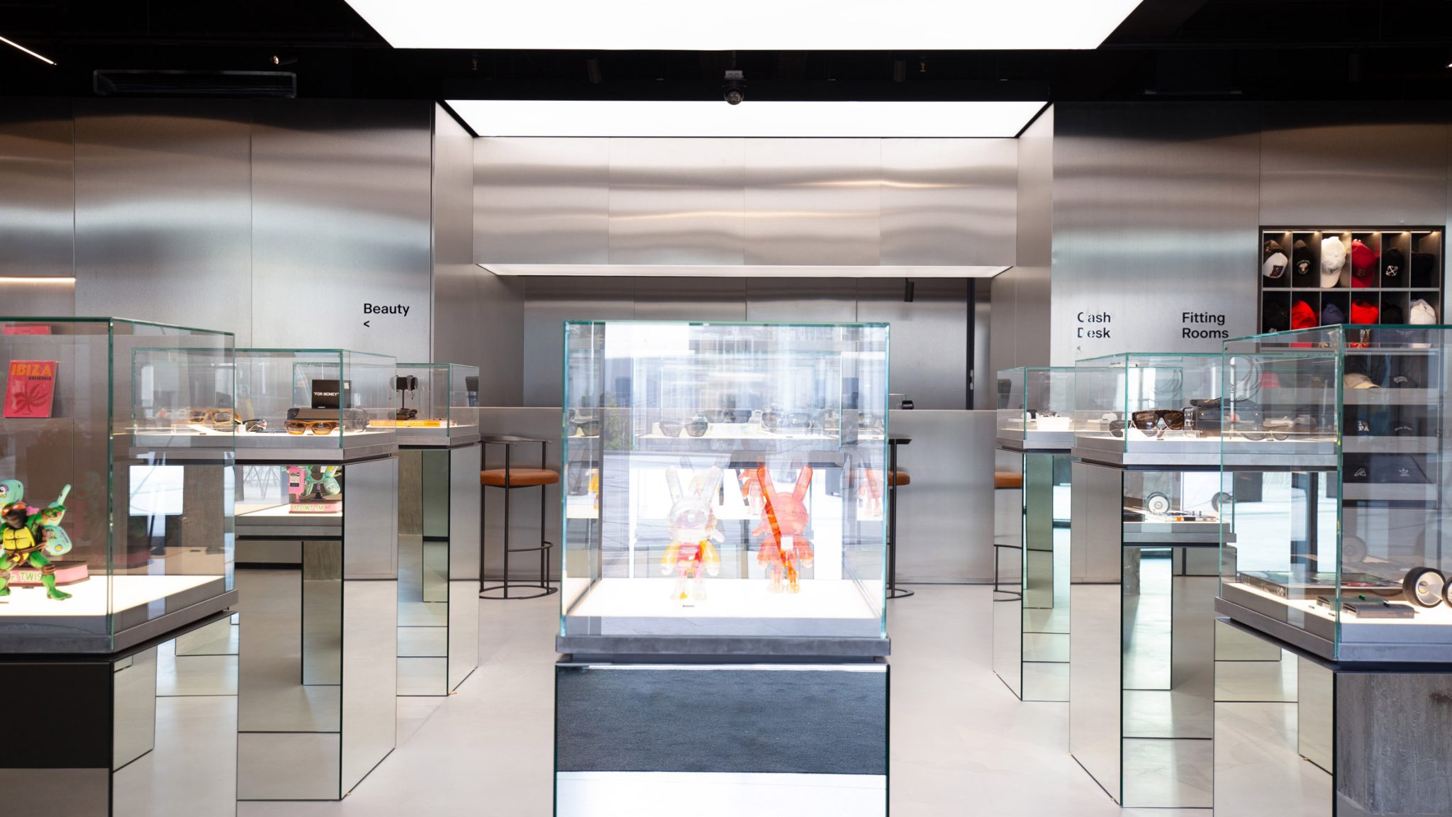 Didea creates steely streetwear store inside ZHA's Mercury Tower